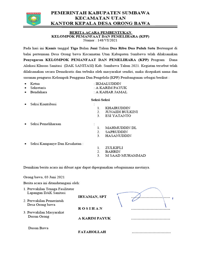 Ba Pembentukan KPP | PDF