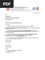 cbse zonal and cluster level competition circular | PDF | Sports