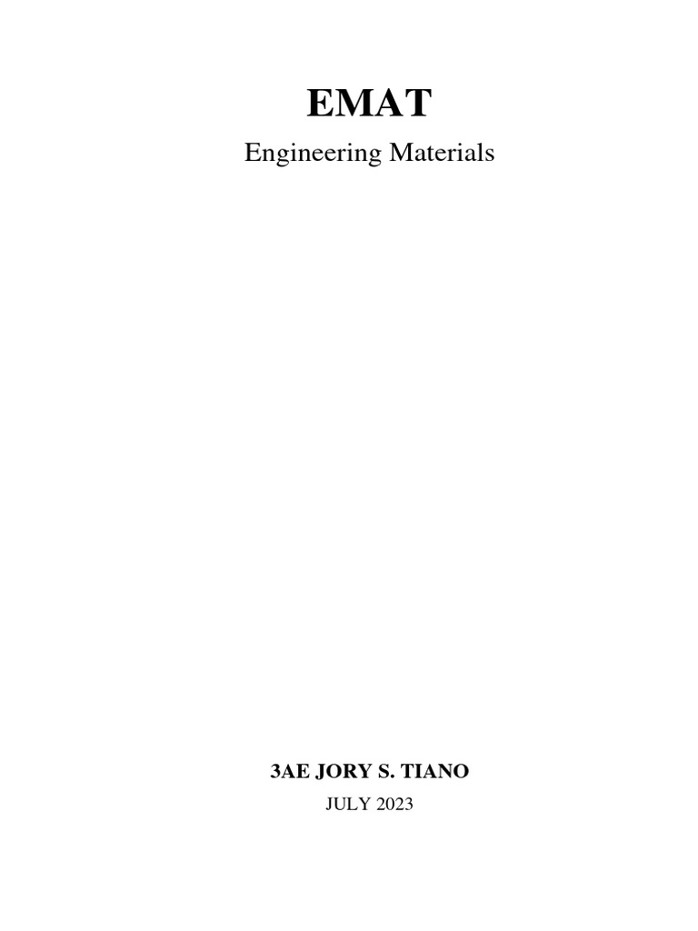 Emat 2023 Ver | PDF | Atomic Nucleus | Steel