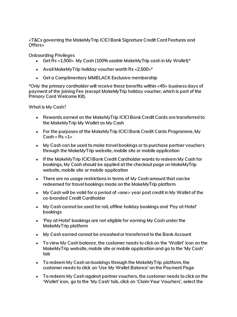 TNC MMT Signature | PDF | Credit Card | Airport Lounge