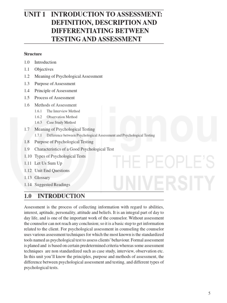 Block 1 | PDF | Psychological Testing | Psychology