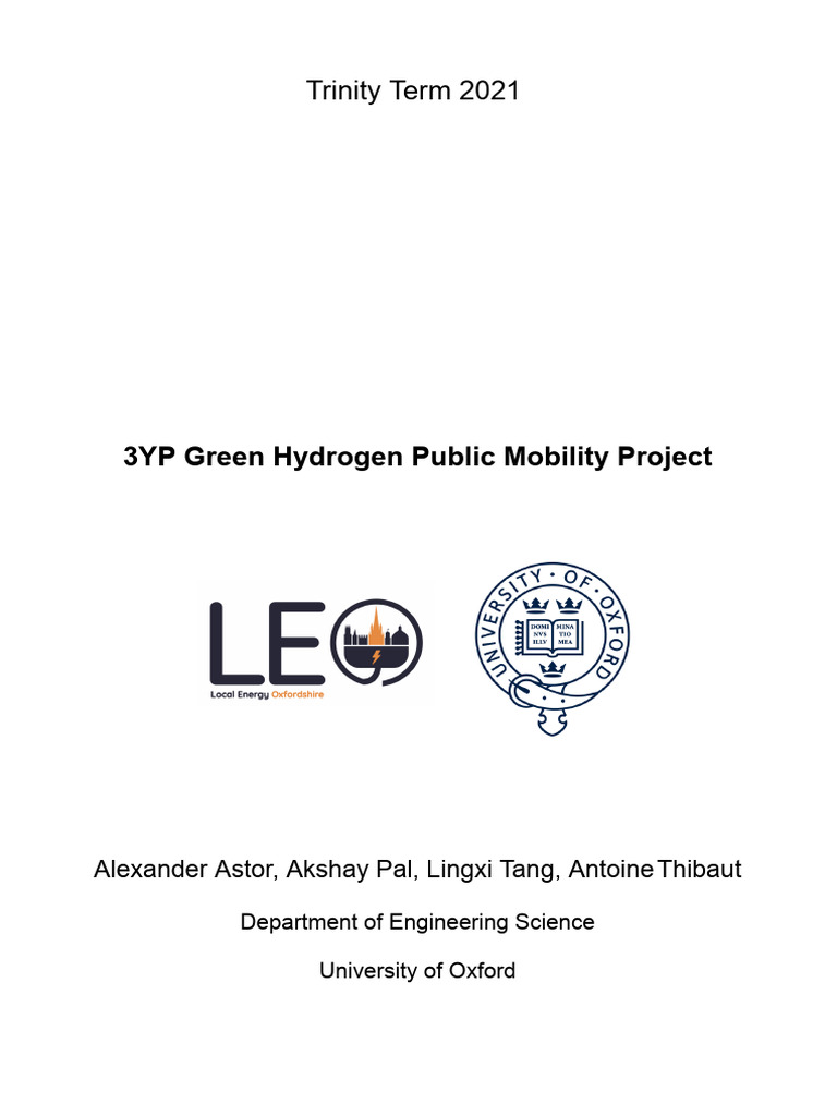 3YP Report | PDF | Fuel Cell | Ammonia