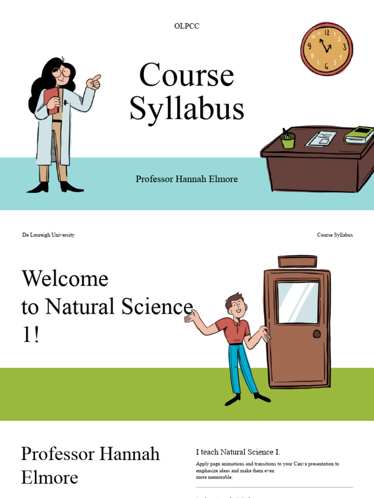 Blue Green and Purple Illustration Course Syllabus Education ...