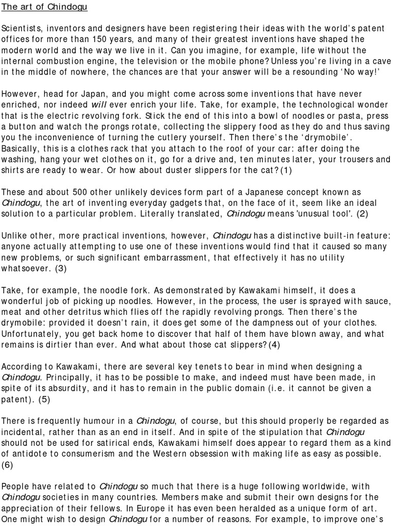 Reading Chapter 9 | PDF | Invention