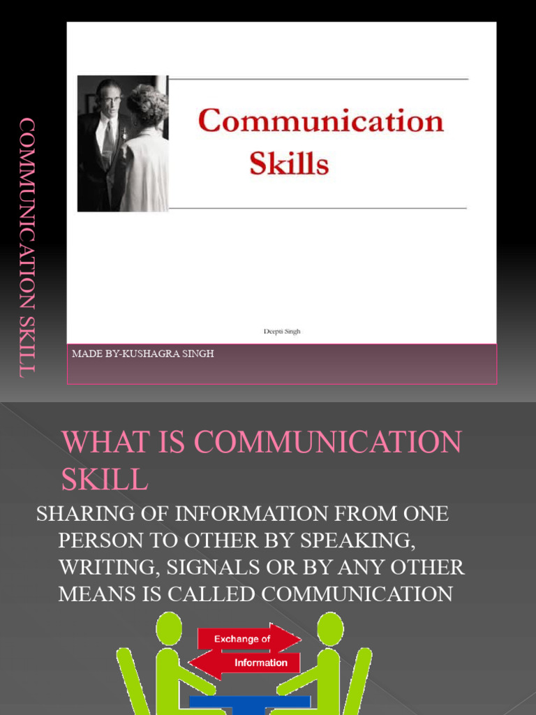 Communication Skill Kushagra Singh JAIPURIA SCHOOL | PDF | Communication | Part Of Speech