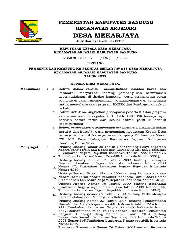 SK Kp. KB Peuntas Mekar | PDF