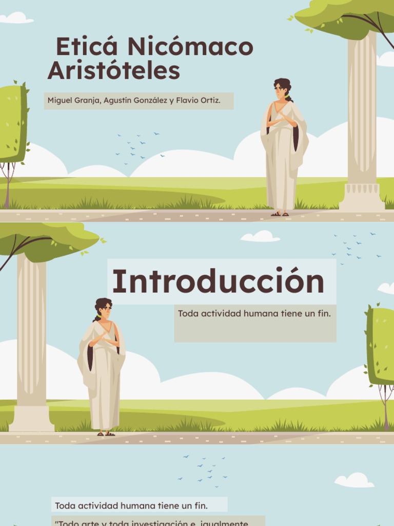 Etica - Nicomaco Presentación Libro I. | PDF | Virtud