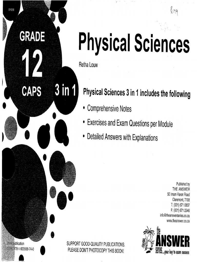 Physical Sciences 3 in 1 Study Guide | PDF