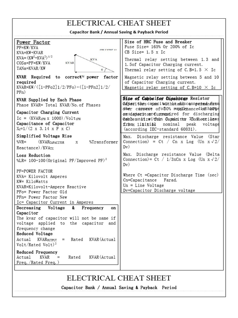 12 Power Factor Correction | PDF | Capacitor | Fuse (Electrical)