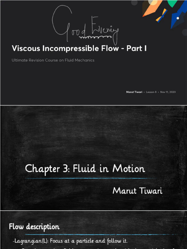 Viscous Incompressible Flow - Part I | PDF