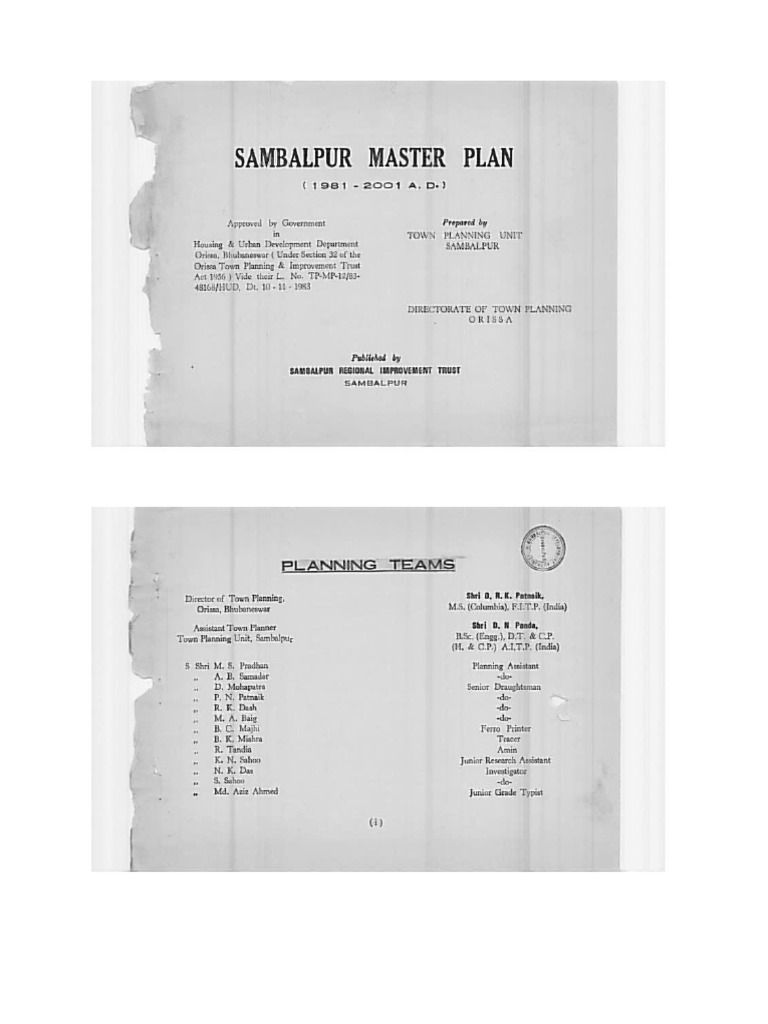 Sambalpur IDP Report | PDF