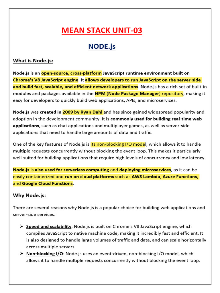 Mean Unit-3 | PDF | Web Server | Internet & Web