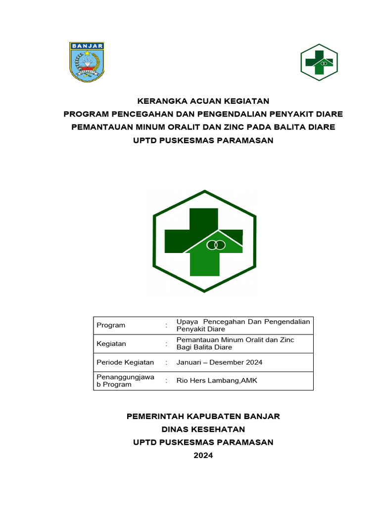 Kak Pelayanan Penyakit Diare - 2024 | PDF