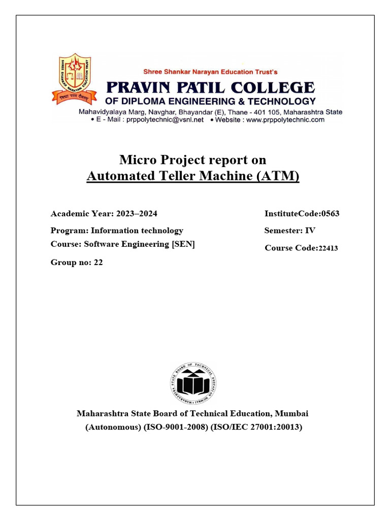 KanishkaSEN.final; | PDF | Automated Teller Machine | Software Development Process