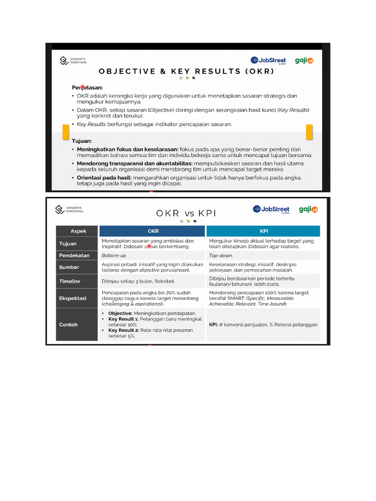OKR vs KPI | PDF