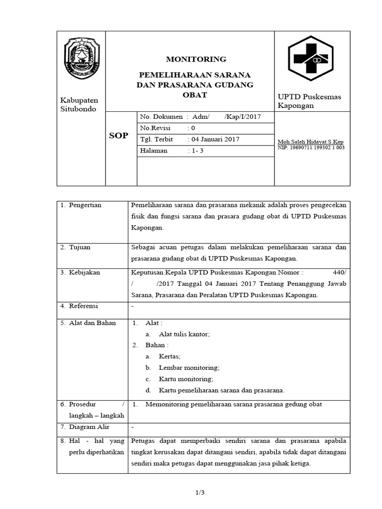 Monitoring Gudang Obat | PDF