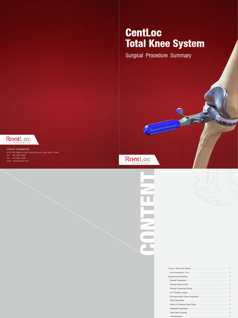 CentLoc Surgical Procedure | PDF | Knee | Musculoskeletal System