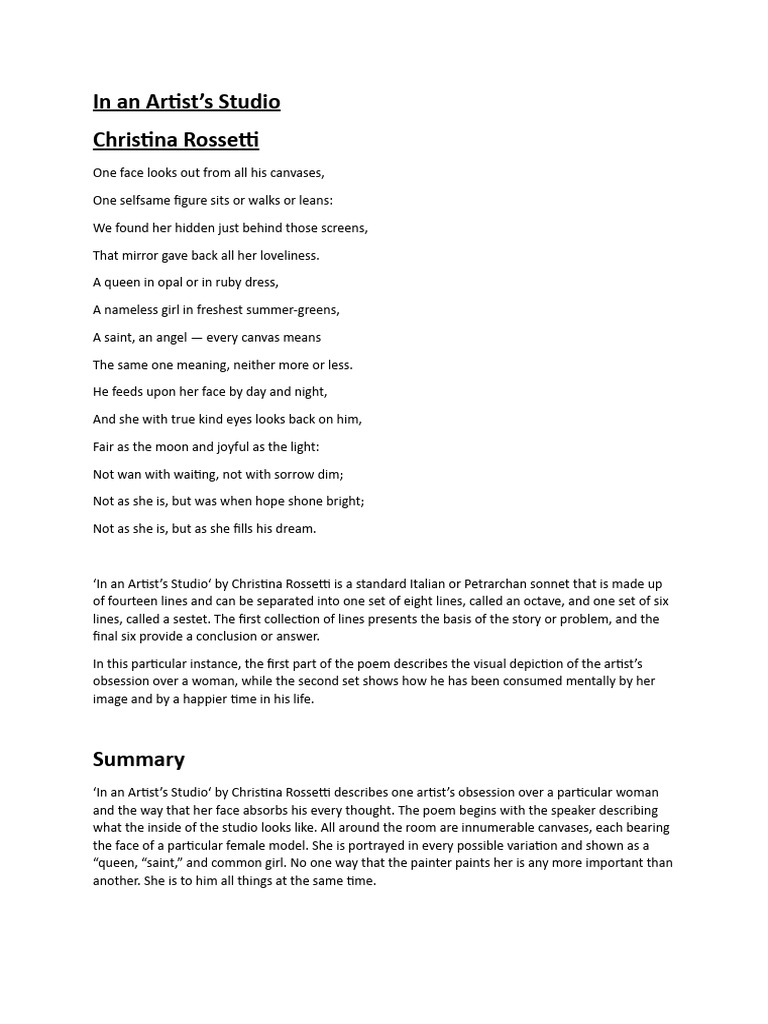 In An Artist S Studio Pdf Paintings Canvas