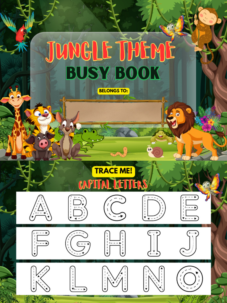 Jungle Theme Busy Book | PDF