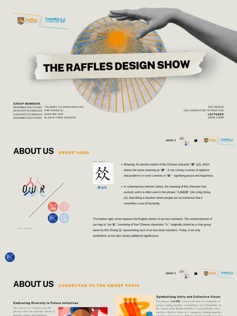 Raffles Design Show: Future Vision & Unity | PDF | Innovation | Singapore