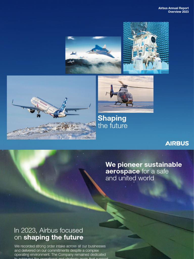 Airbus Annual Report 2023 Overview | PDF | Cost Of Living | Unmanned ...