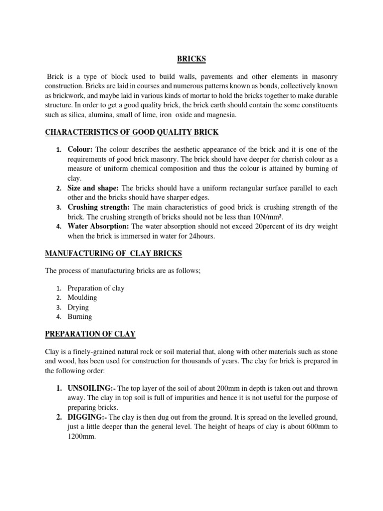 5. Bricks | Download Free PDF | Brick | Concrete