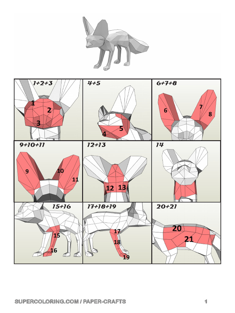 Fennec Fox Paper Crafts | PDF