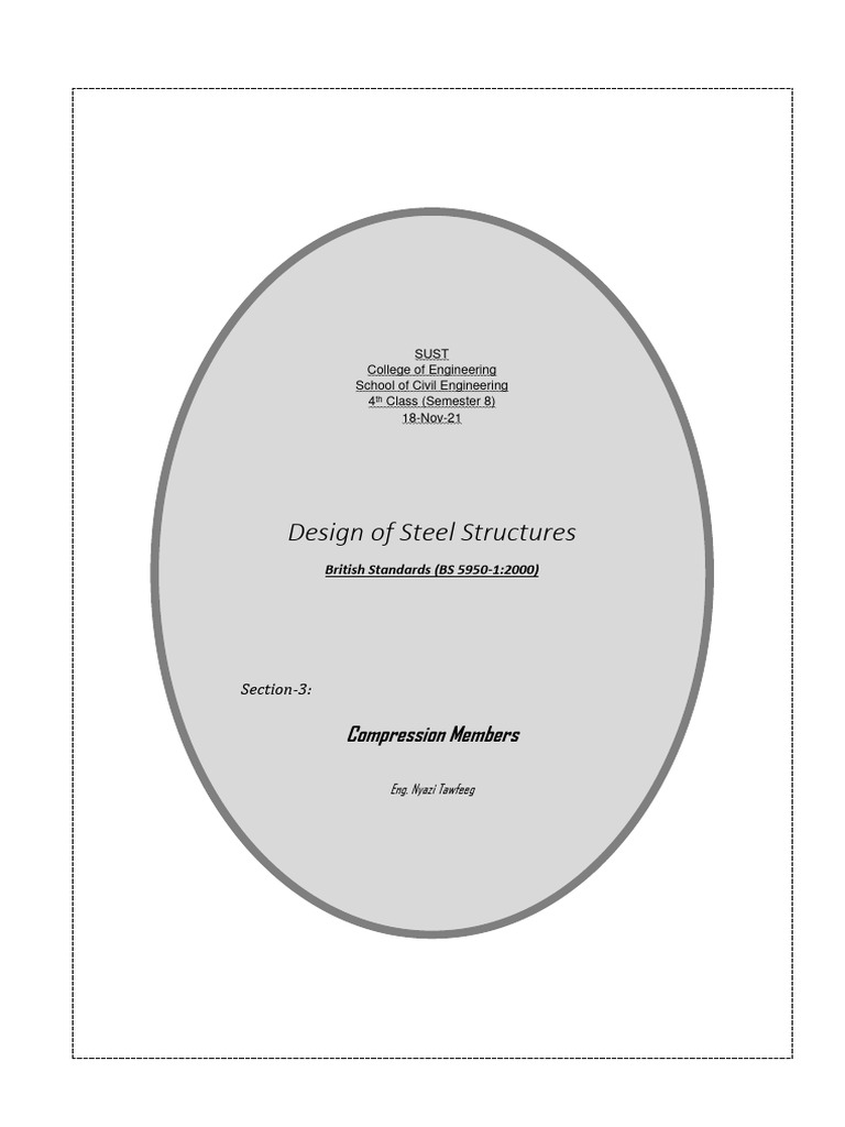 Sec3_Compression Members | PDF | Buckling | Column