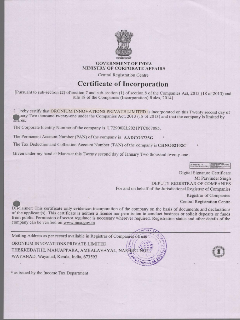 Import - Export Certificate | PDF