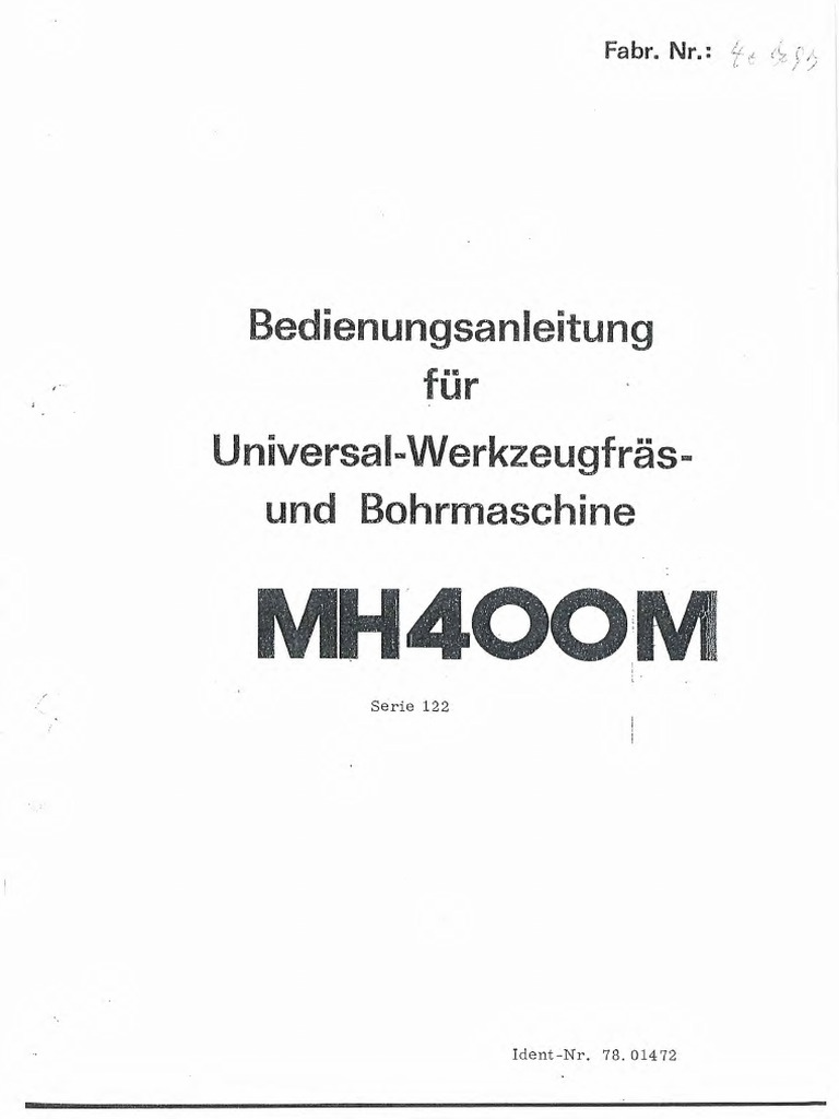 Maho Mh400 1 | PDF