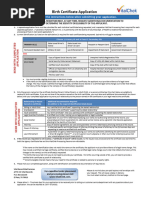 CDMA Birth Corrections Application Form Birth Details | PDF | Birth ...