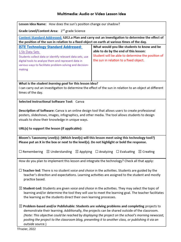 Multimedia Audio LESSON IDEA | PDF | Multimedia | Learning