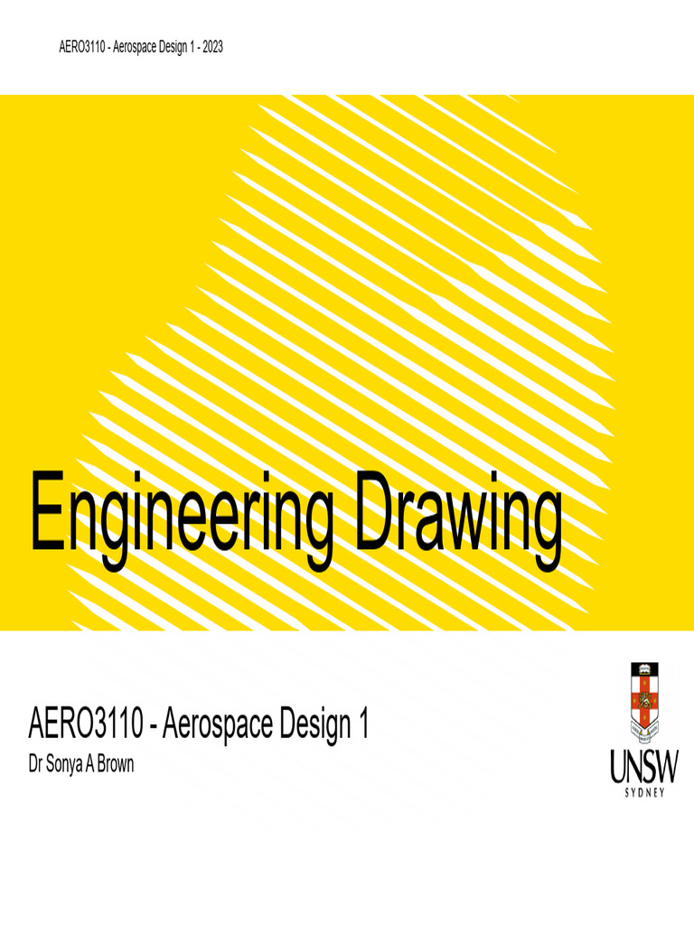 Wk4 AERO3110 Drawing Handout - 2023 | PDF | Geometry | Engineering