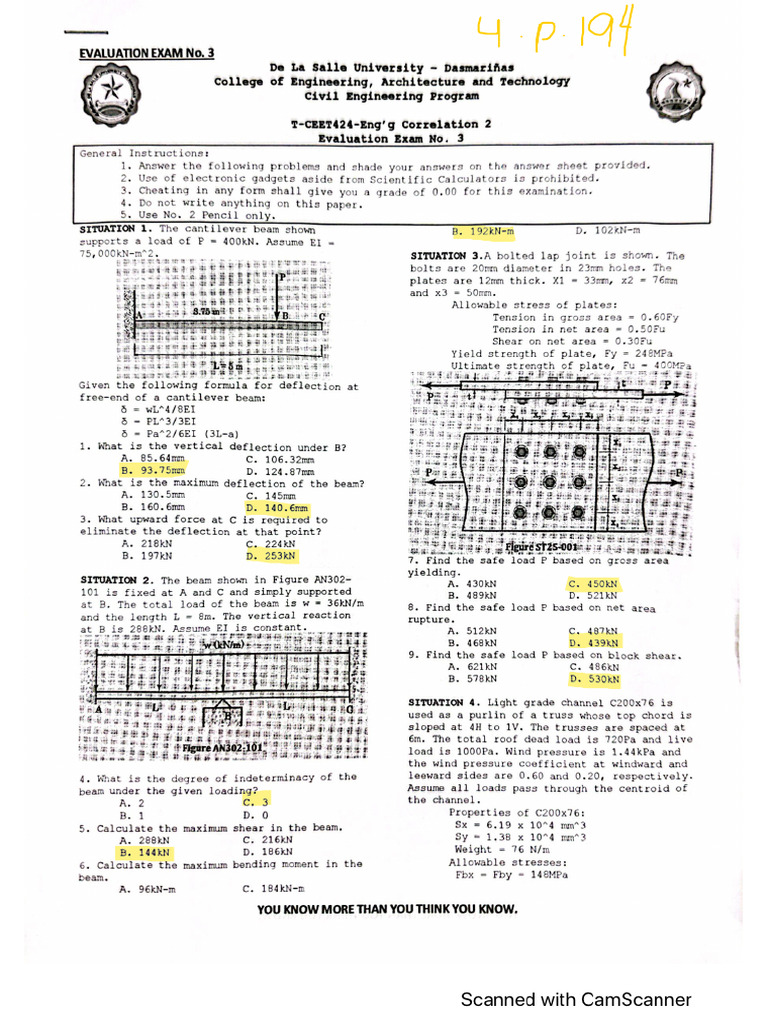 Eval 3 Ans Evals 345 | PDF