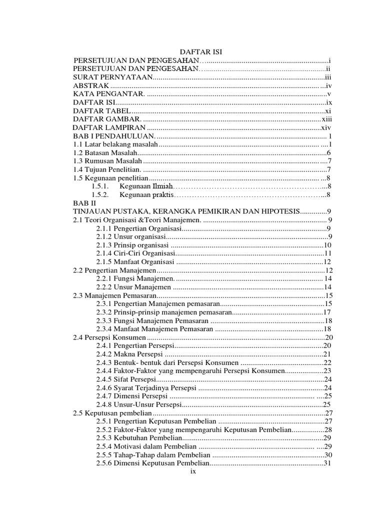 DAFTAR ISI Jdi | PDF | Bisnis