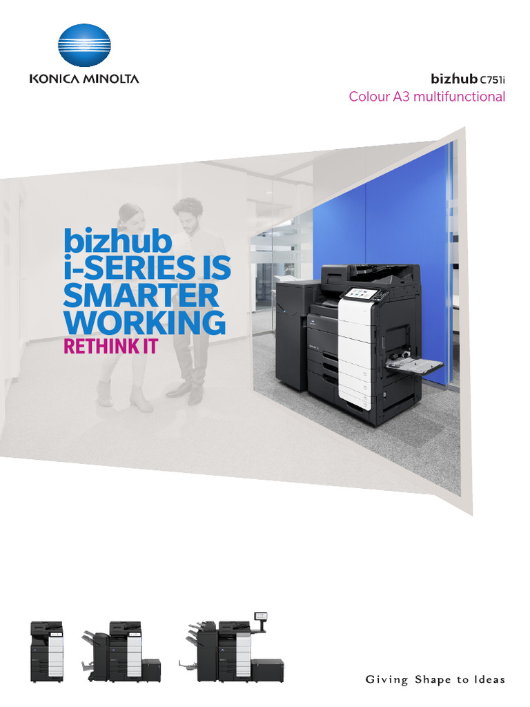 Bizhub C751i Datasheet | PDF | Fax | Image Scanner