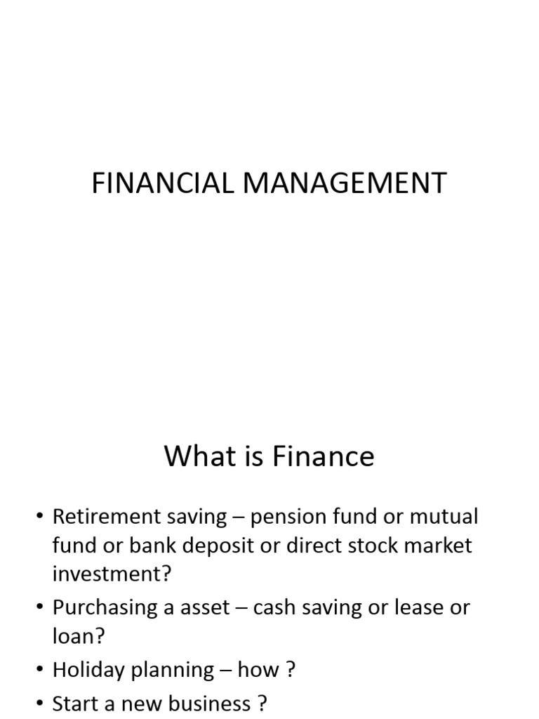 Financial Management | PDF | Investing | Dividend