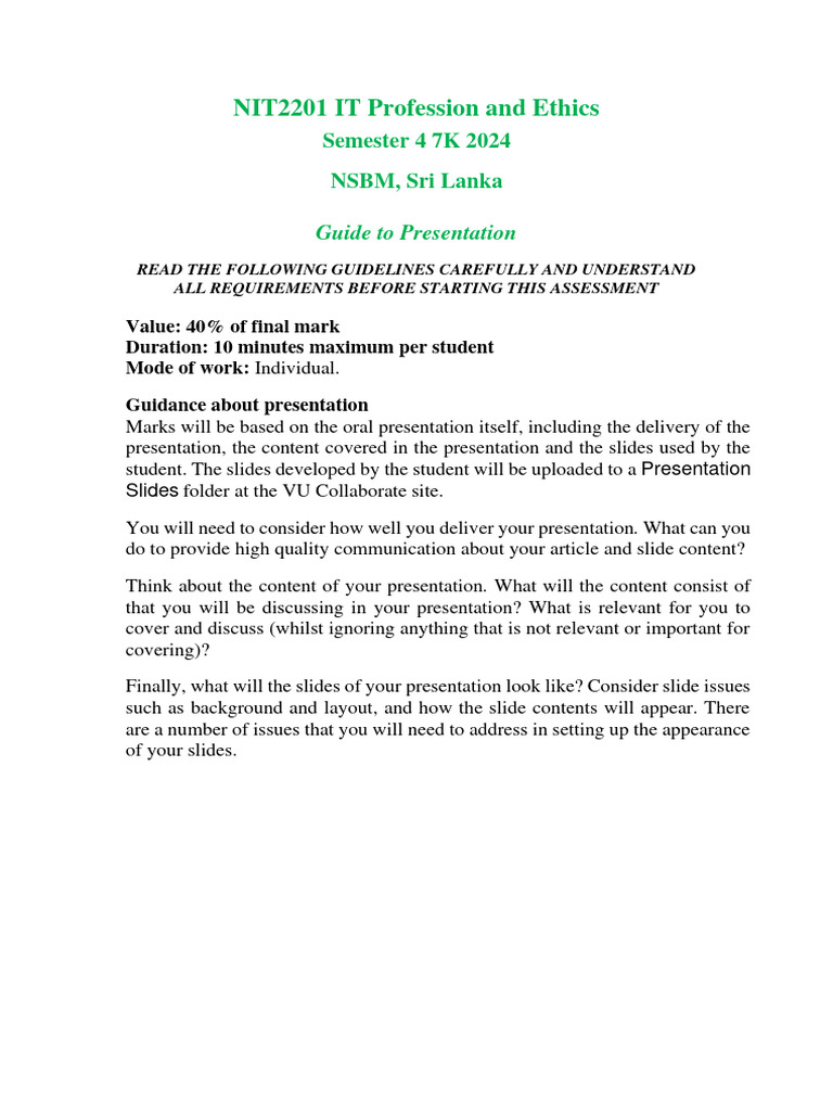 Presentation (NSBM, 7K 24) - 1 | PDF | Communication | Privacy