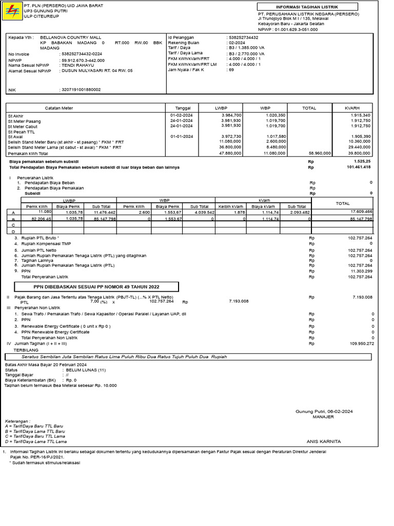 Jan - PLN BCM 2024 | PDF
