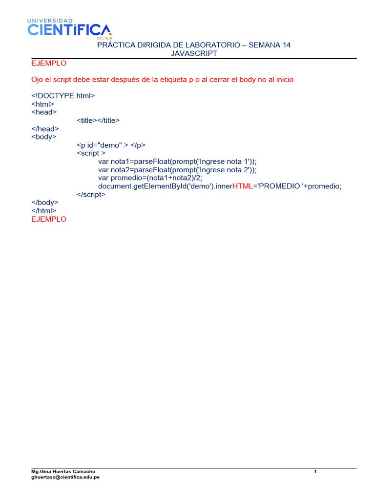 Practica Javascript | PDF | Arquitectura de sistemas | Ciencias de la Computación
