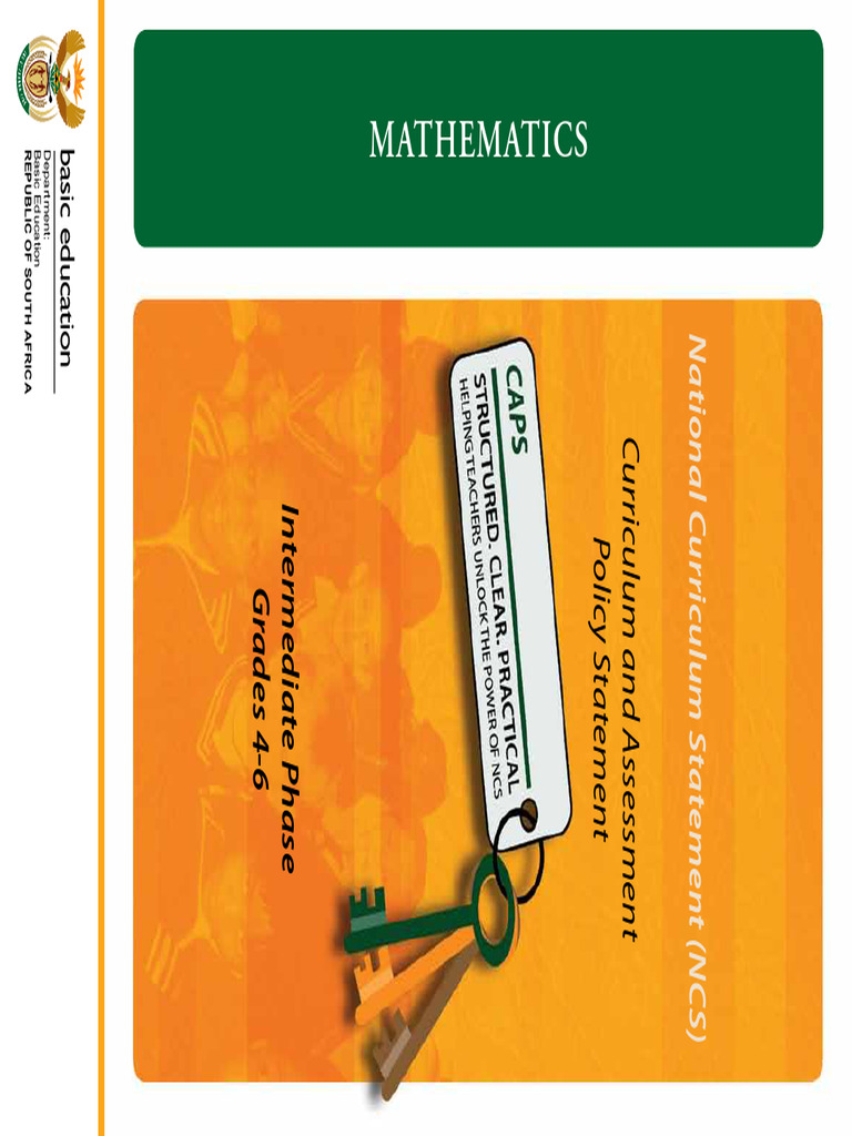 CAPS Mathematics Grades 4-6 Overview | PDF | Mathematics | Curriculum