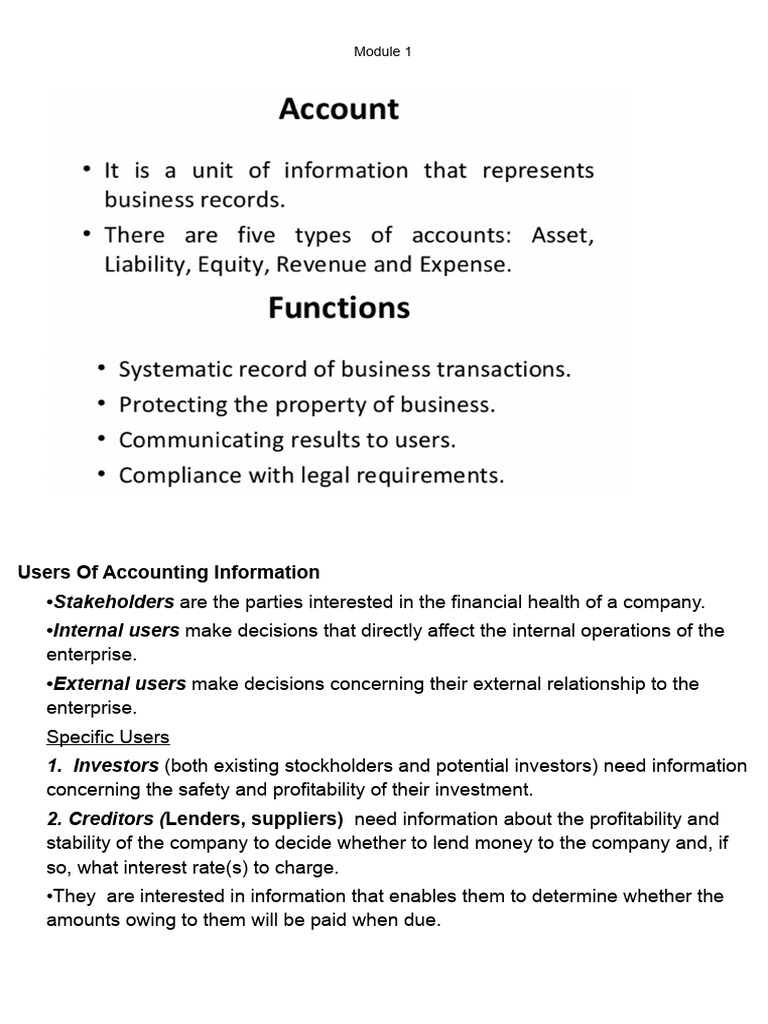 Accounting F Module 1 | PDF | Accounting | Taxes