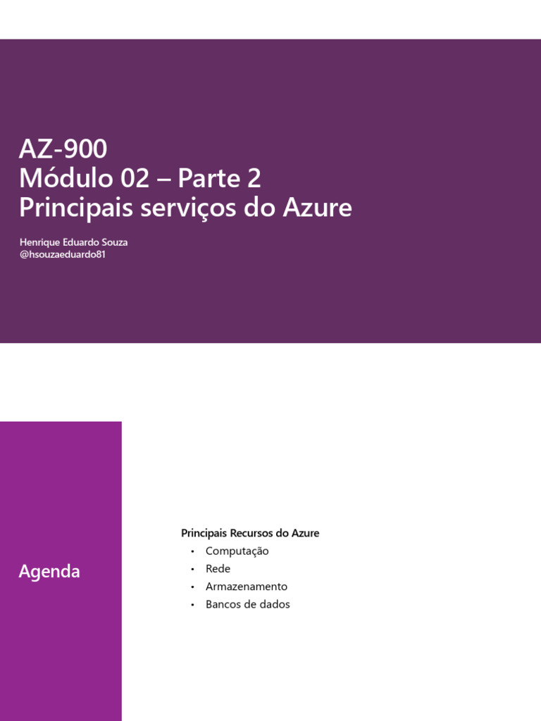 Microsoft Azure Virtual Training Day Fundamentals 1 Modulo 2 Pdf