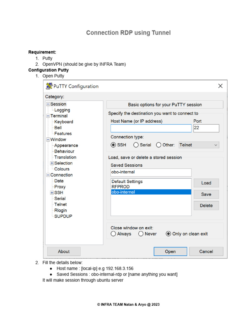 Connection RDP Using Tunnel - 2 | PDF