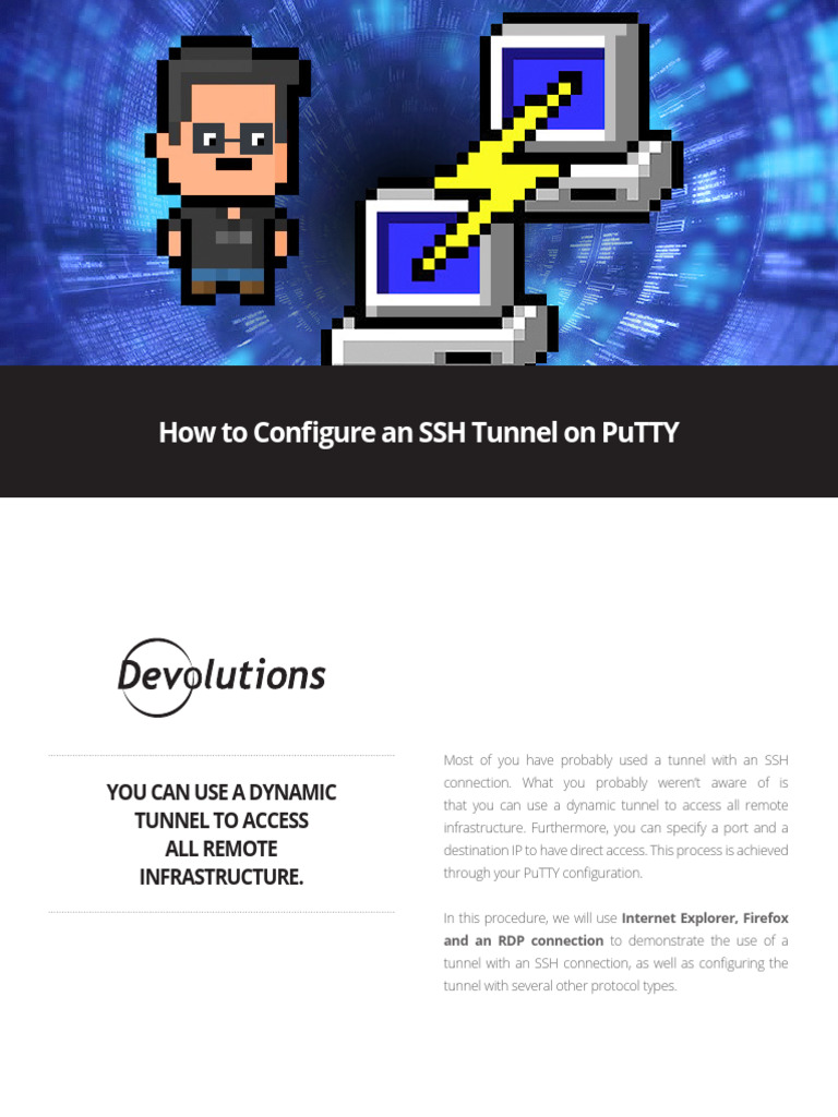 How To Configure An SSH Tunnel On Putty | PDF | Port (Computer Networking) | Ip Address