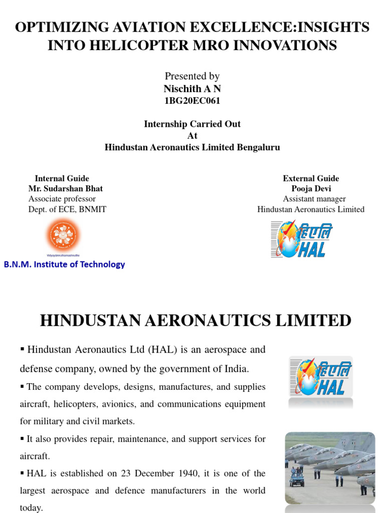 Nischith Internship PPT | PDF | Helicopter Rotor | Very High Frequency