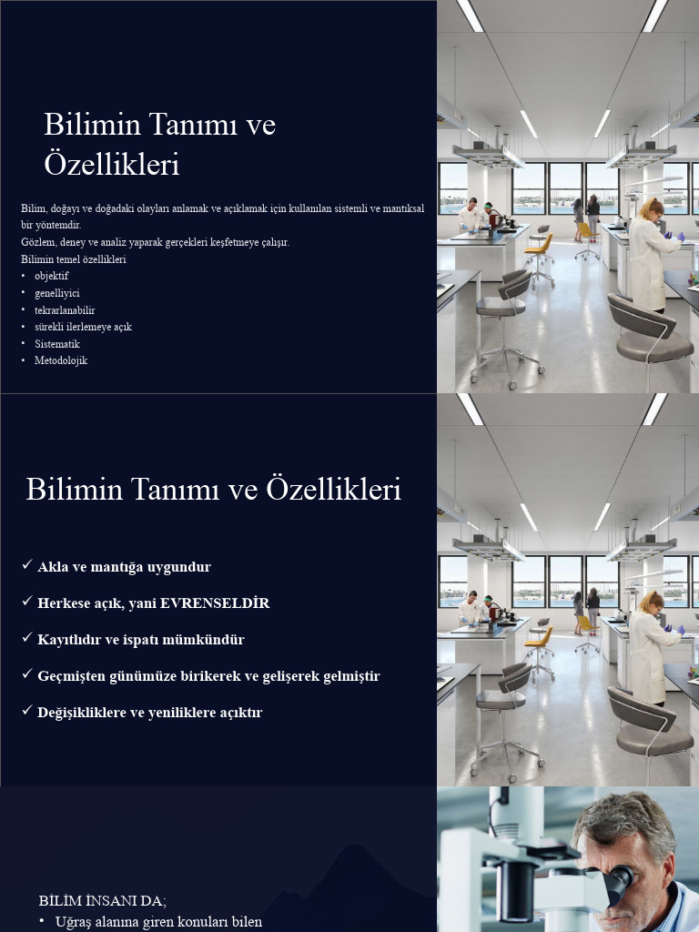 Bilimin Tanimi Ve Ozellikleri 2. Hafta | PDF