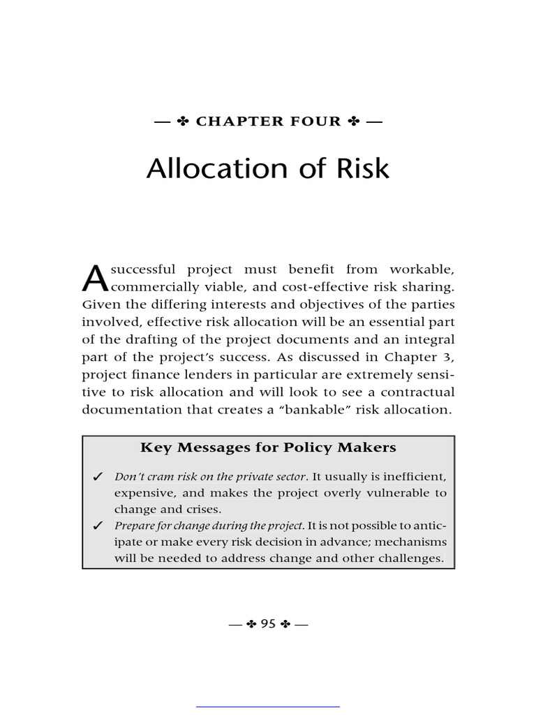 Risk Allocation | PDF | Public–Private Partnership | Interest