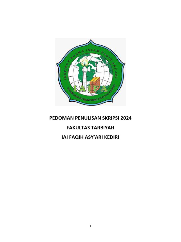 Buku Pedoman Skripsi 2024 | PDF