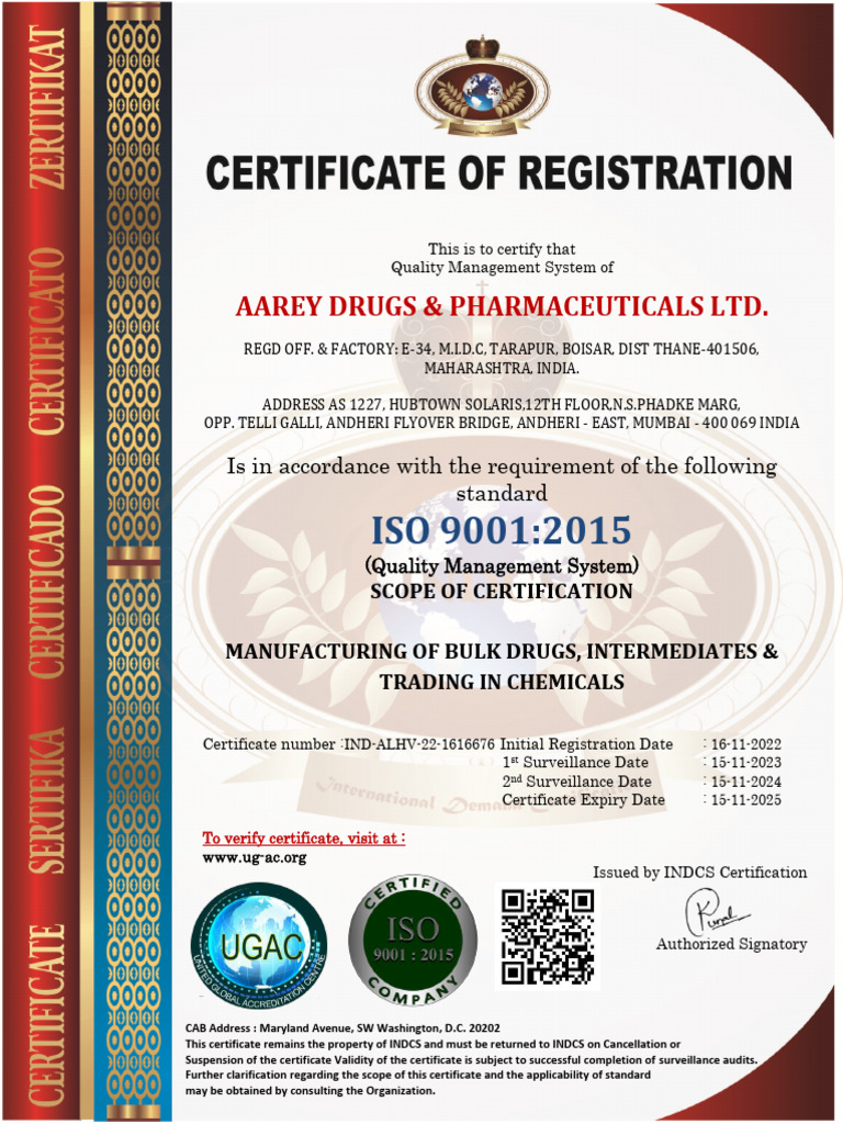 ISO 9001 Certificate | PDF | Business Process | Business
